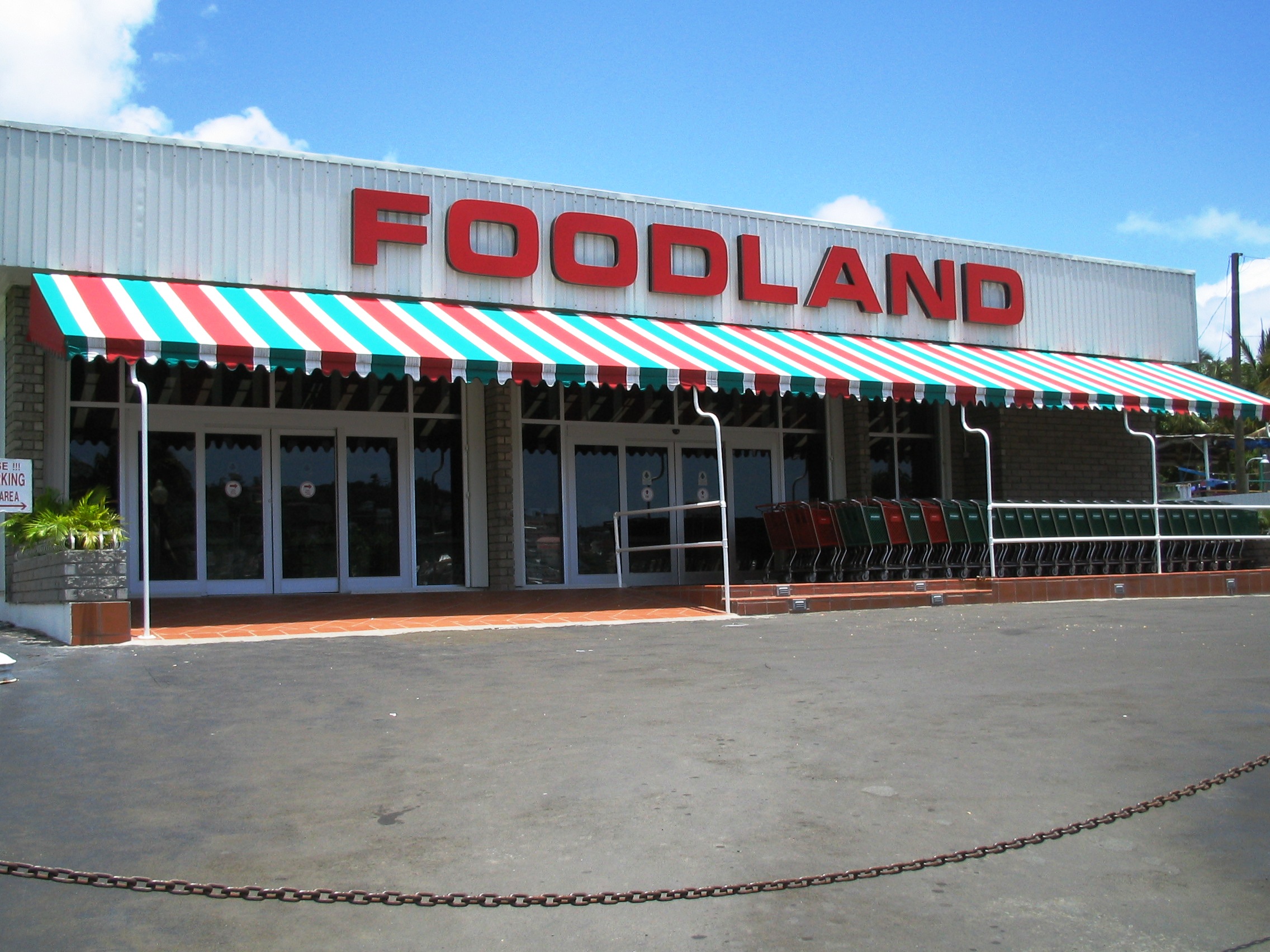 Foodland – Fixed Awnings | Calypso Fabric Architecture
